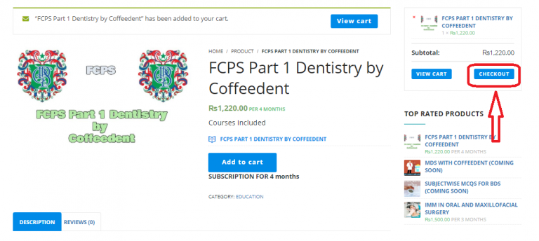 How to sign up and purchase FCPS Part 1 Dentistry by Coffeedent (Step ...